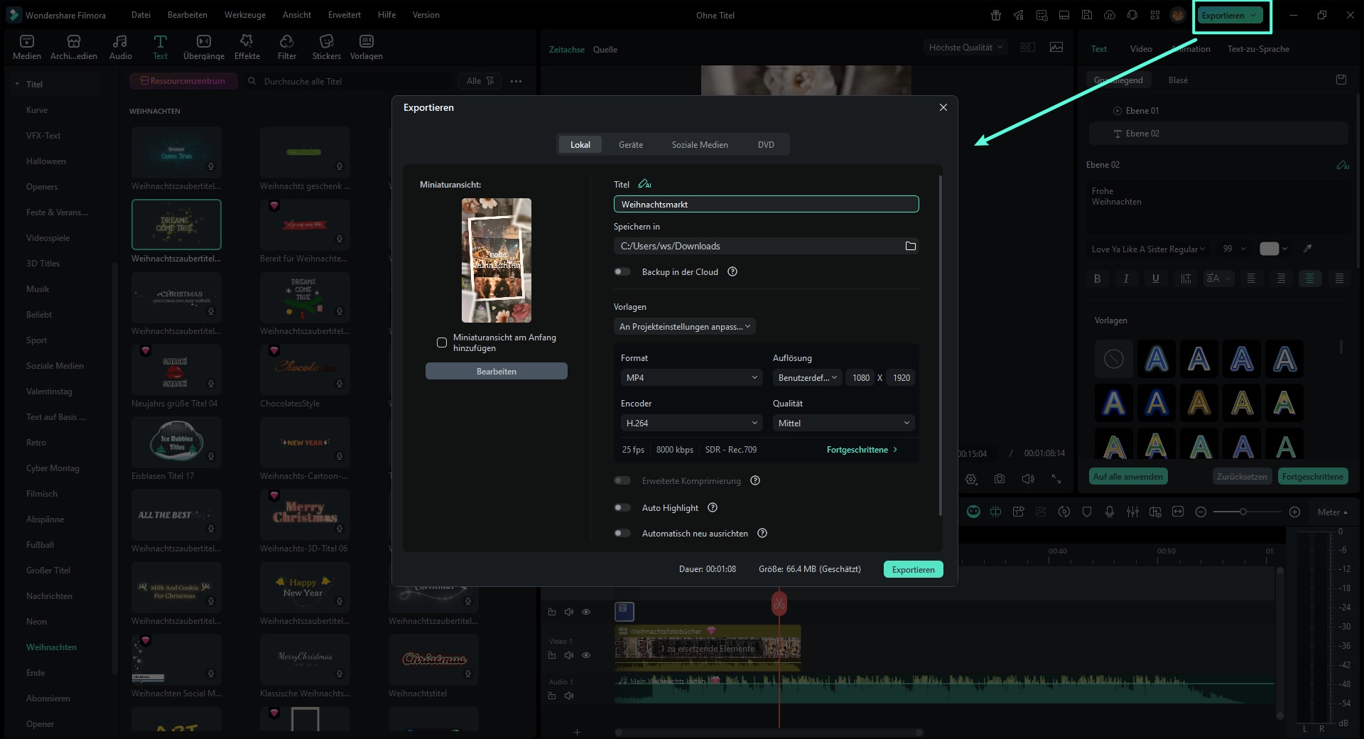 Weihnachtsgruß Video für WhatsApp: Perfekte Größe & Format 2025