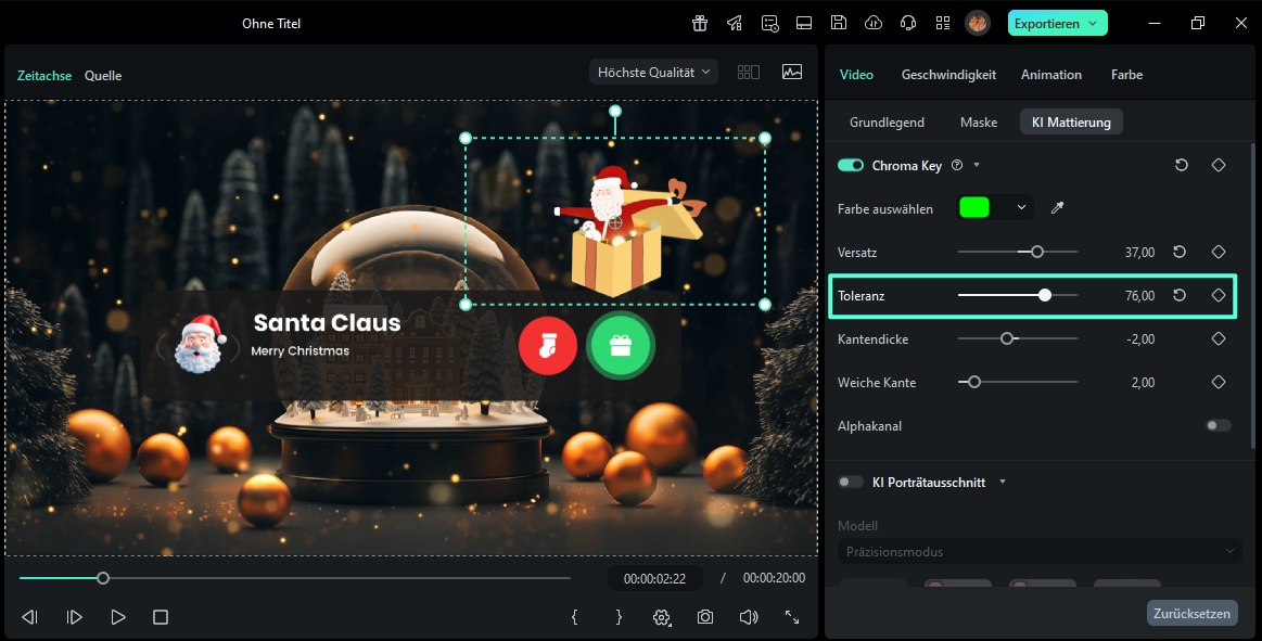 Green Screen Weihnachtsmann einfügen: Anleitung für Anfänger 2025