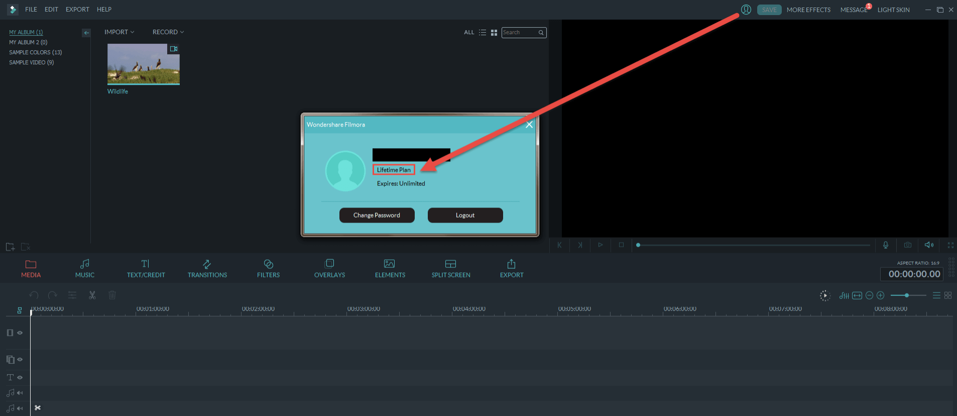 Aktivierung und Konto