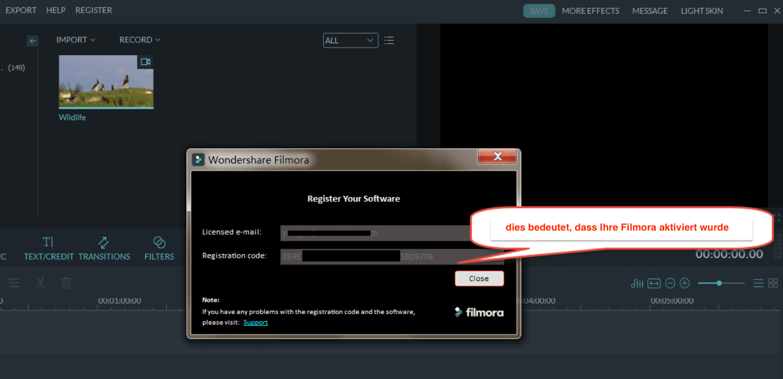 Aktivierung und Konto
