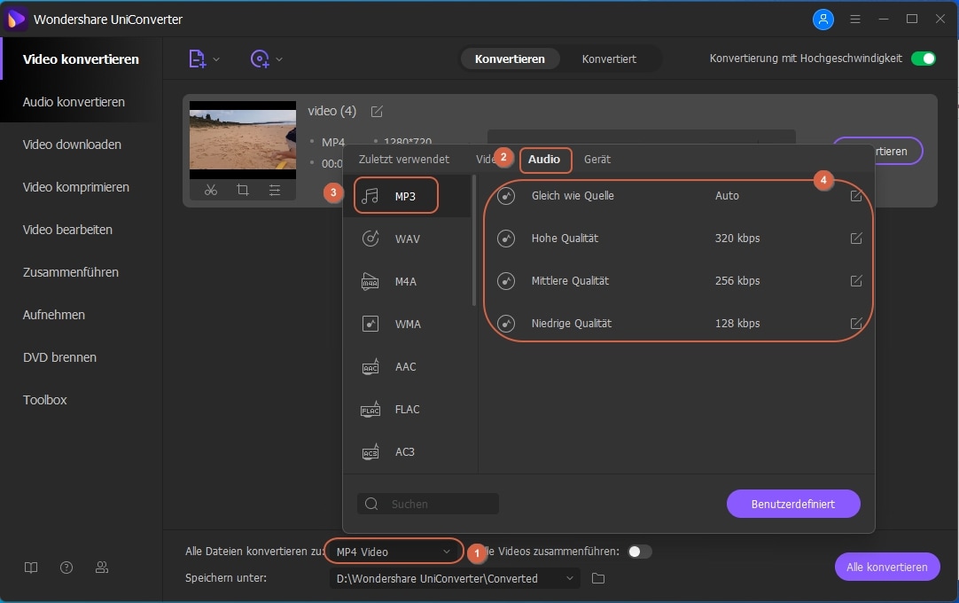 Wie man Audiodateien konvertiert